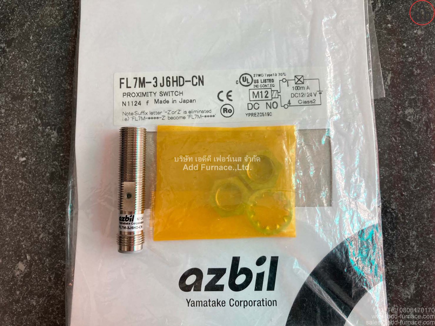 Azbil FL7M-3J6HD-CN | Proximity Switch - บริษัท เอดีดี เฟอร์เนส จำกัด
