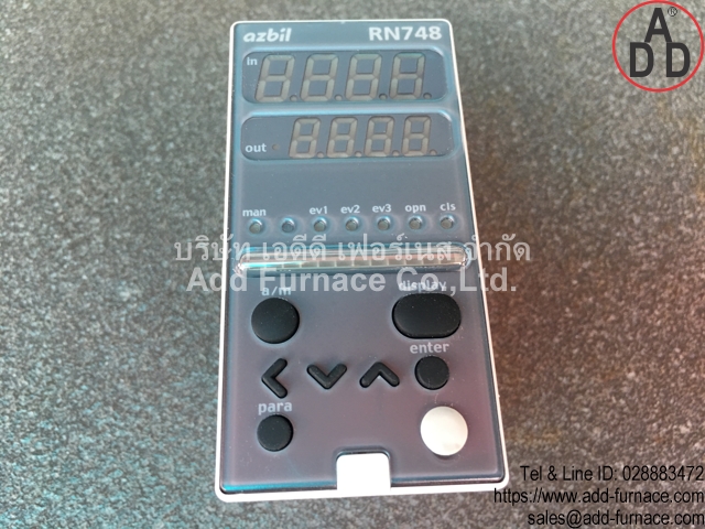 azbil RN748 | RN748A0000 - บริษัท เอดีดี เฟอร์เนส จำกัด