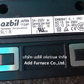 azbil SL1-B | azbil Limit Switch - บริษัท เอดีดี เฟอร์เนส จำกัด