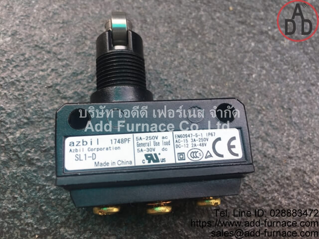 azbil SL1-D | azbil Limit Switch - บริษัท เอดีดี เฟอร์เนส จำกัด