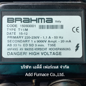 BRAHMA Italy CODE 15093001 - บริษัท เอดีดี เฟอร์เนส จำกัด