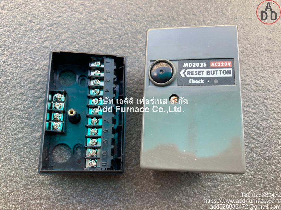 MD202S AC220V | RESET BUTTON - บริษัท เอดีดี เฟอร์เนส จำกัด