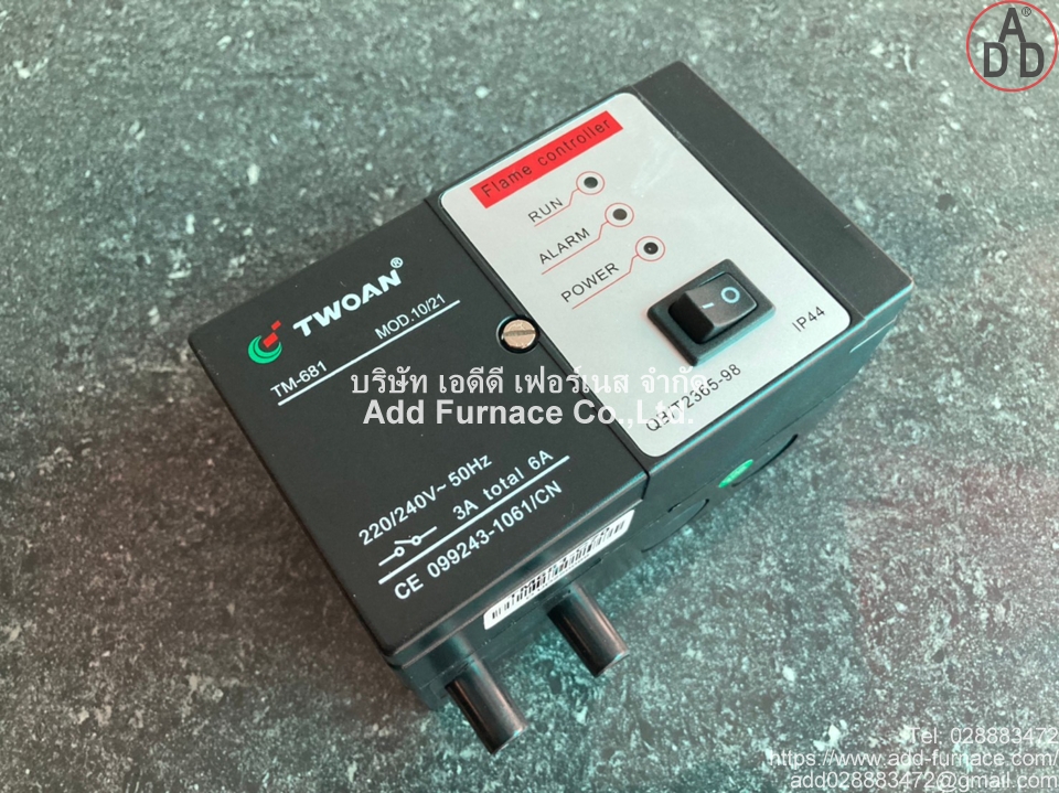 TWOAN TM-681,Flame Controller,Burner Control - บริษัท เอดีดี เฟอร์เนส จำกัด