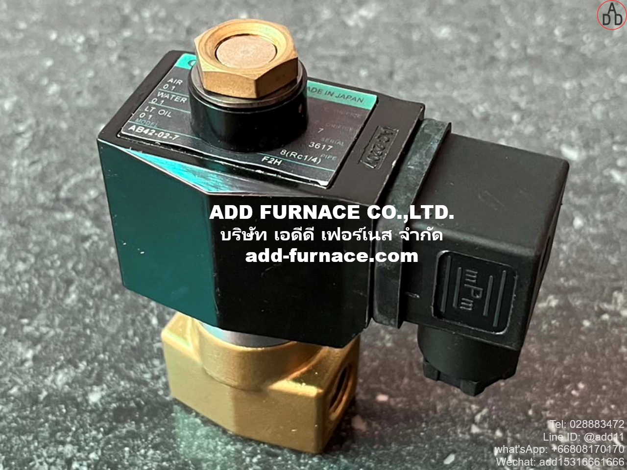 AB42-02-7 | Rc1/4" CKD Solenoid Valve - บริษัท เอดีดี เฟอร์เนส จำกัด
