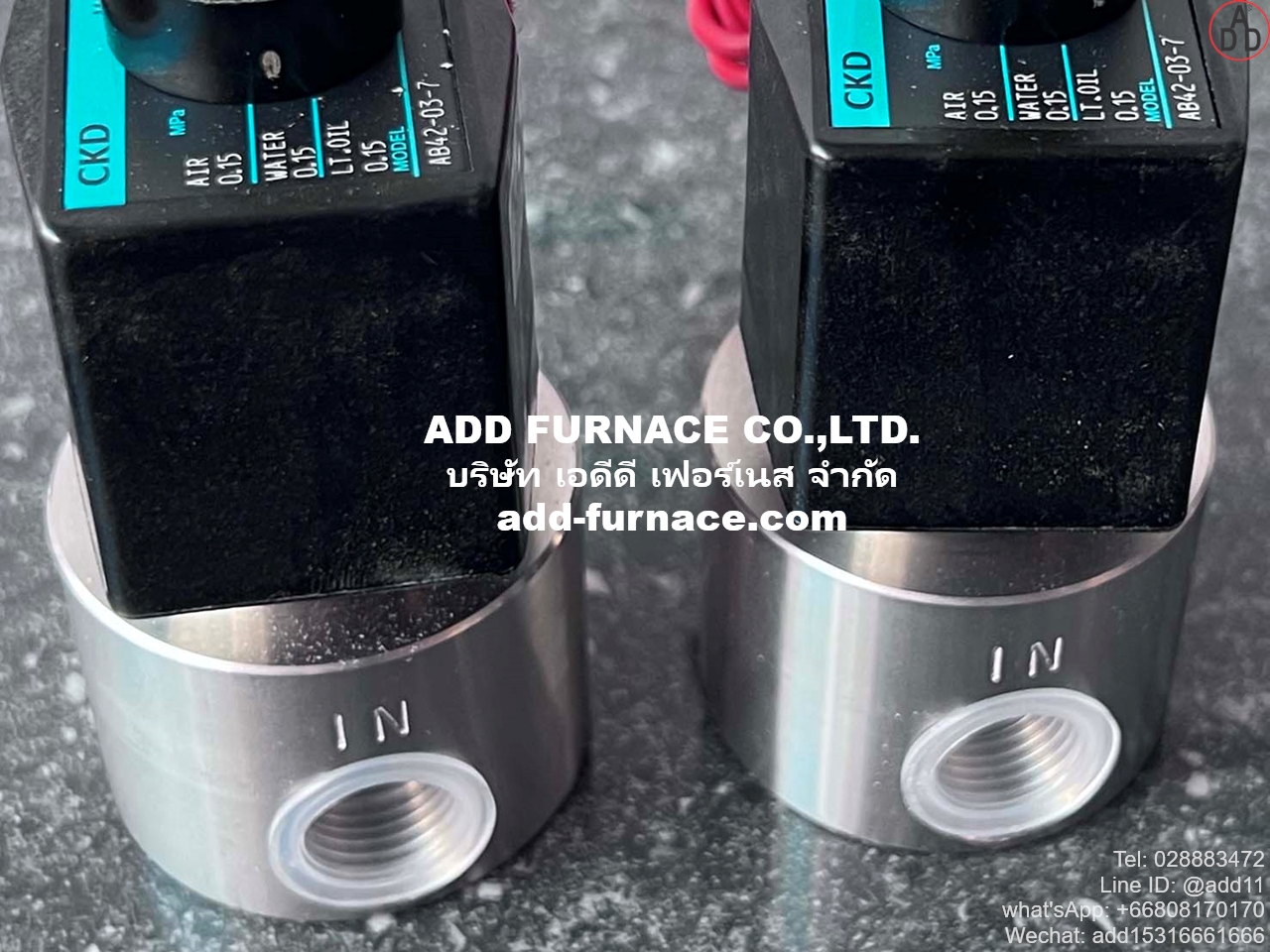 AB42-03-7-W-AC200V | Rc3/8" CKD โซลินอยด์วาล์ว - บริษัท เอดีดี เฟอร์เนส ...