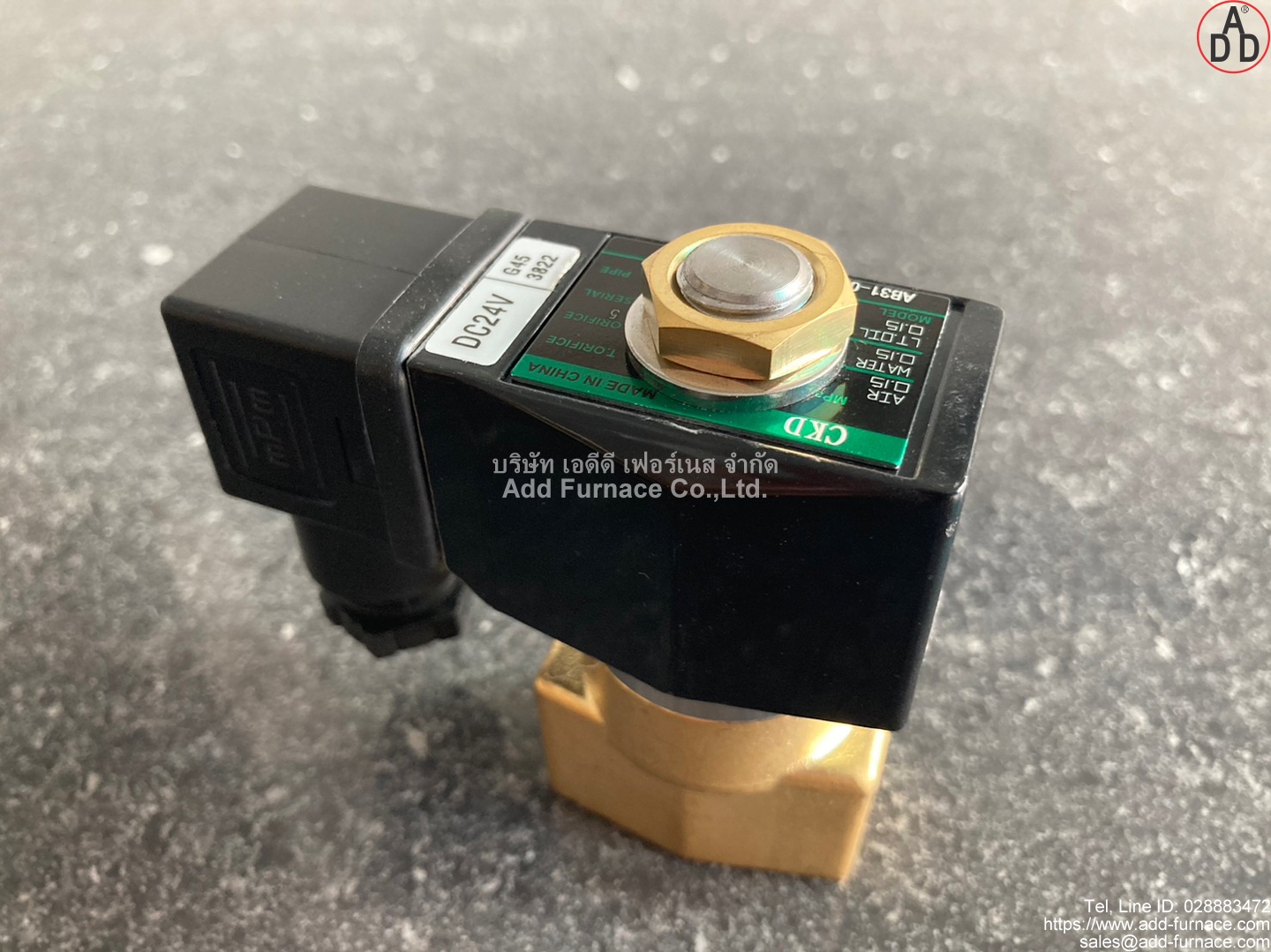 CKD AB31-02-6 DC24V - บริษัท เอดีดี เฟอร์เนส จำกัด