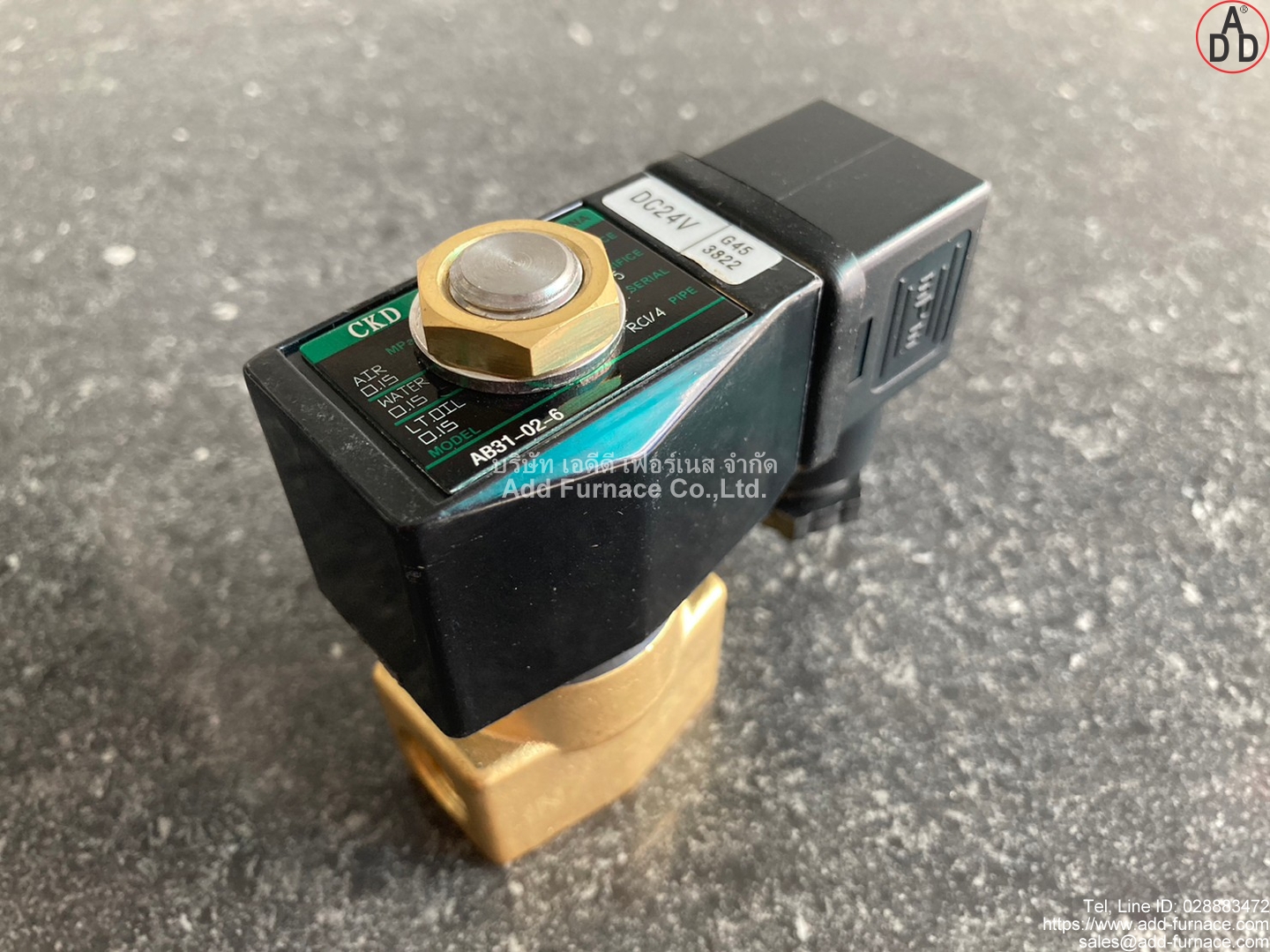 CKD AB31-02-6 DC24V - บริษัท เอดีดี เฟอร์เนส จำกัด