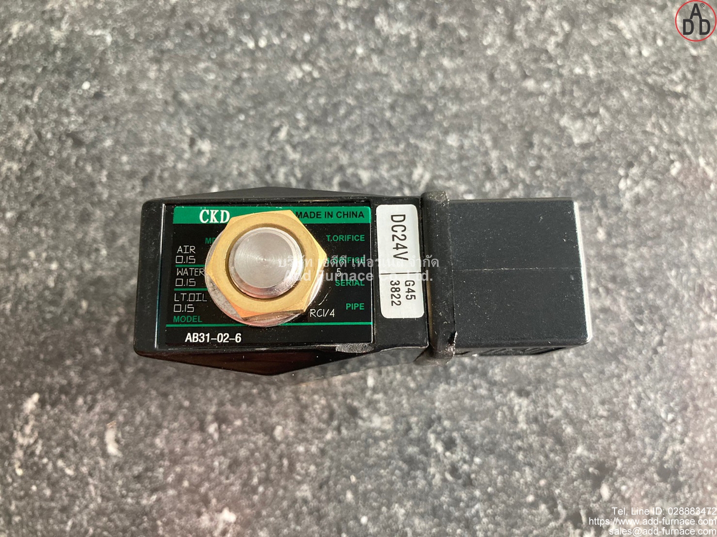 CKD AB31-02-6 DC24V - บริษัท เอดีดี เฟอร์เนส จำกัด