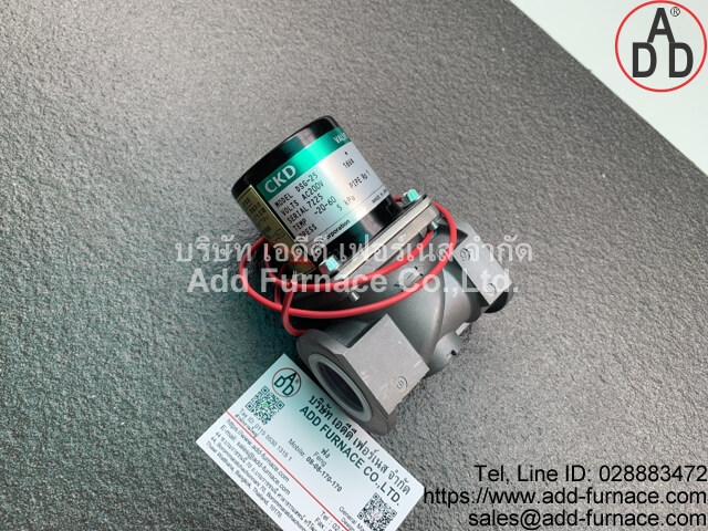 Model DSG-25 | RP1 " CKD Solenoid Valve - บริษัท เอดีดี เฟอร์เนส จำกัด