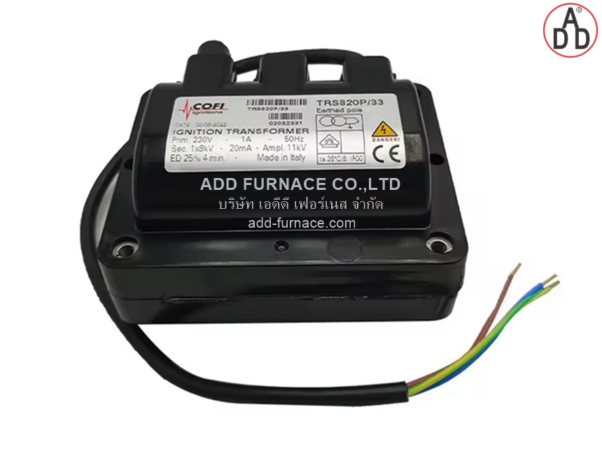 COFI IGNITION TRANSFORMER TRS820P/33 - บริษัท เอดีดี เฟอร์เนส จำกัด