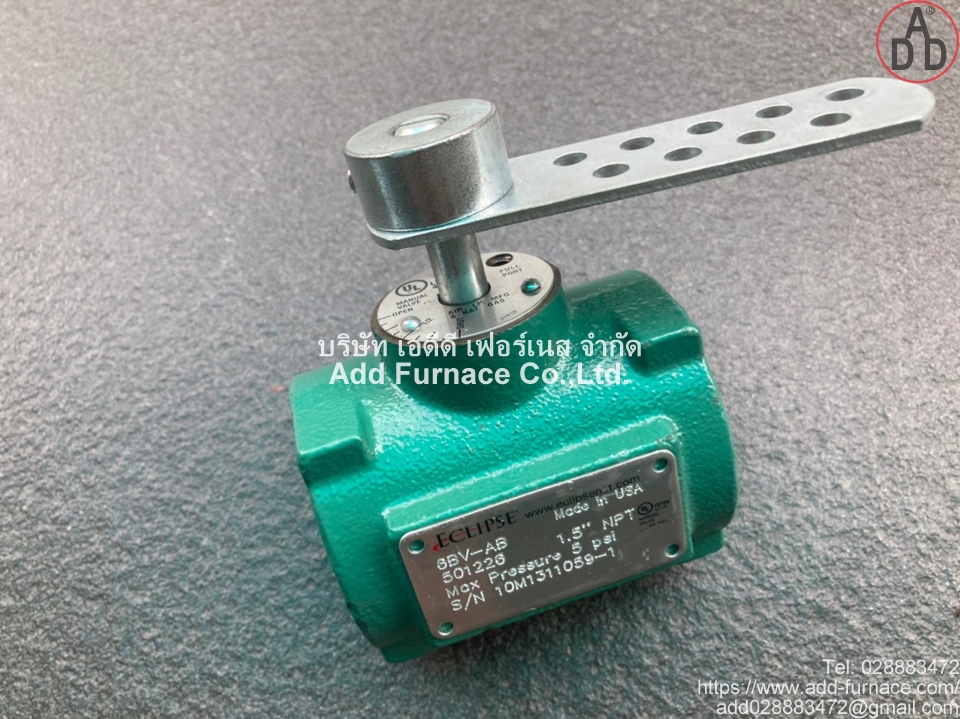 Eclipse 6BV-AB 501226 1.5" NPT 75°Rotation - บริษัท เอดีดี เฟอร์เนส จำกัด