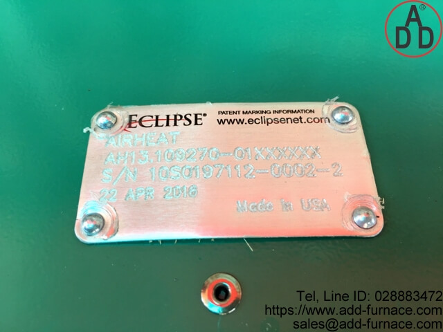 Eclipse Burner 120 RAH - บริษัท เอดีดี เฟอร์เนส จำกัด