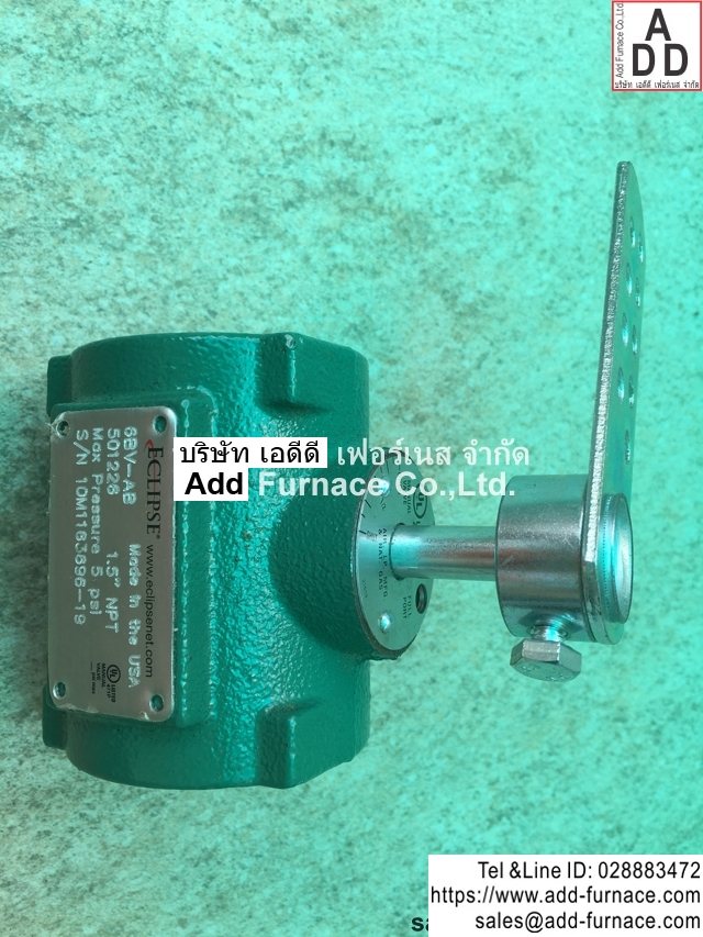 Eclipse 6BV-AB 501226 1.5" NPT 75°Rotation - บริษัท เอดีดี เฟอร์เนส จำกัด