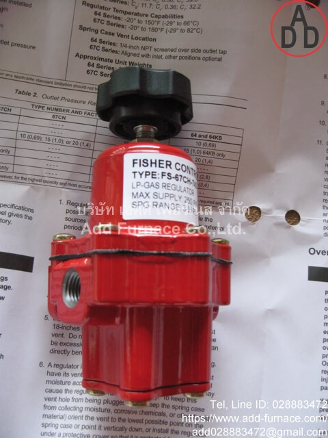 Fisher Controls Type FS-67CH-743 LP-Gas Regulator - Add Furnace Co.,Ltd.