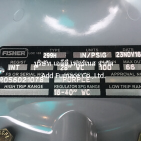 Fisher Loc 105 Type 299H, 299H-NAK, 299H-NBK - บริษัท เอดีดี เฟอร์เนส จำกัด