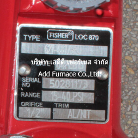 Fisher Loc 870 Type 627-496/RED - Add Furnace Co.,Ltd.