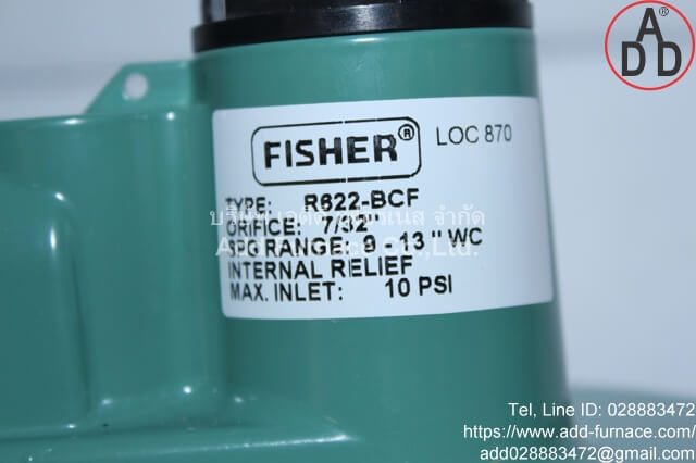 Fisher Loc 870 Type r622-bcf - Add Furnace Co.,Ltd.
