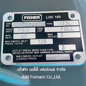 Fisher Loc 105 Type 133L - บริษัท เอดีดี เฟอร์เนส จำกัด