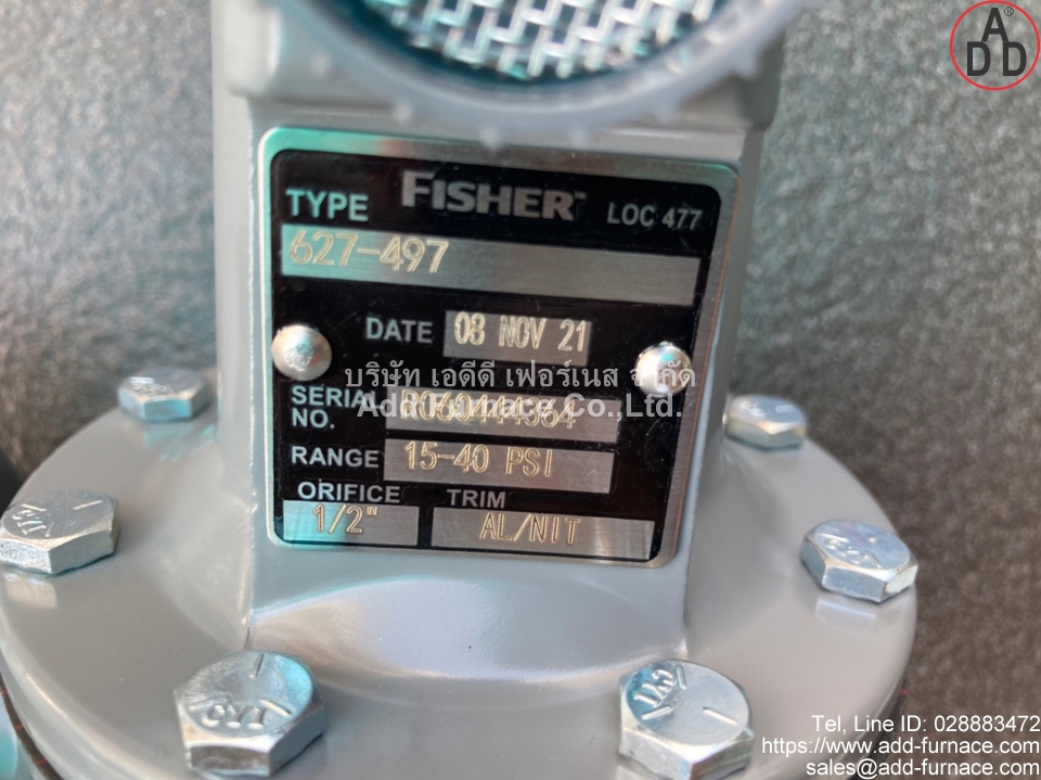Fisher Type 627-497 - Add Furnace Co.,Ltd.