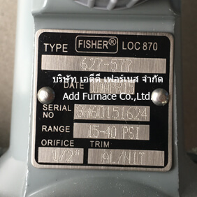 Type 627-577 | Fisher Regulator - บริษัท เอดีดี เฟอร์เนส จำกัด