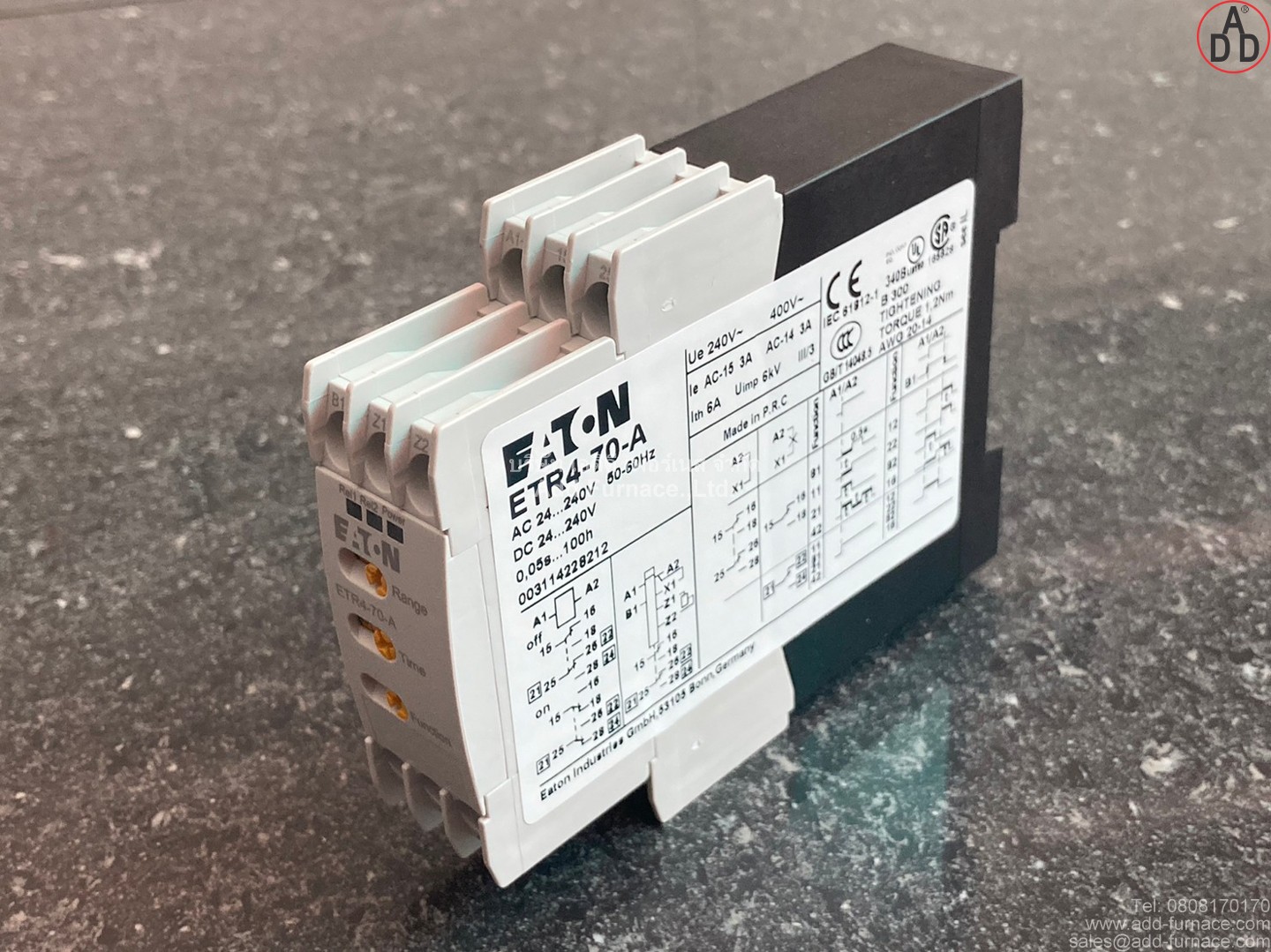 Electronic Timing Relay ETR4-70-A - บริษัท เอดีดี เฟอร์เนส จำกัด