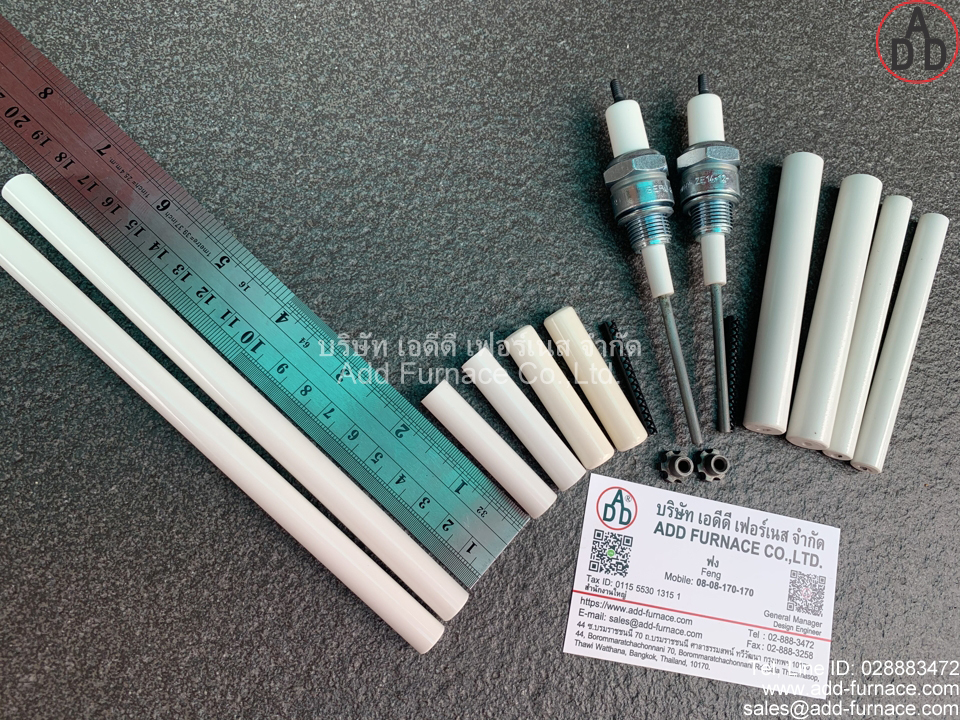 Flame Rod Ceramic Tube | Spark Rod Tube - บริษัท เอดีดี เฟอร์เนส จำกัด