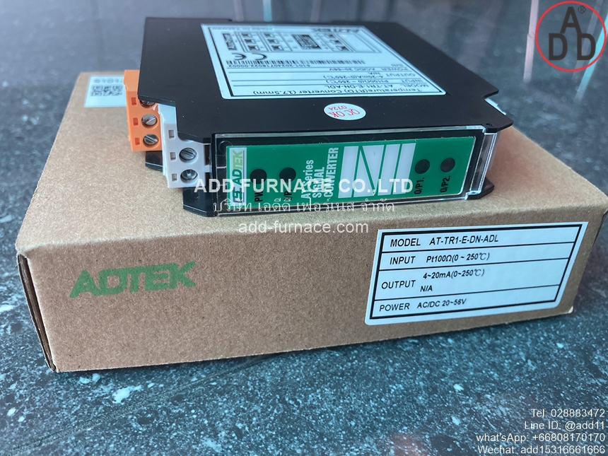 MODEL AT-TR1-E-DN-ADL | Temperature Controller - บริษัท เอดีดี เฟอร์เนส ...