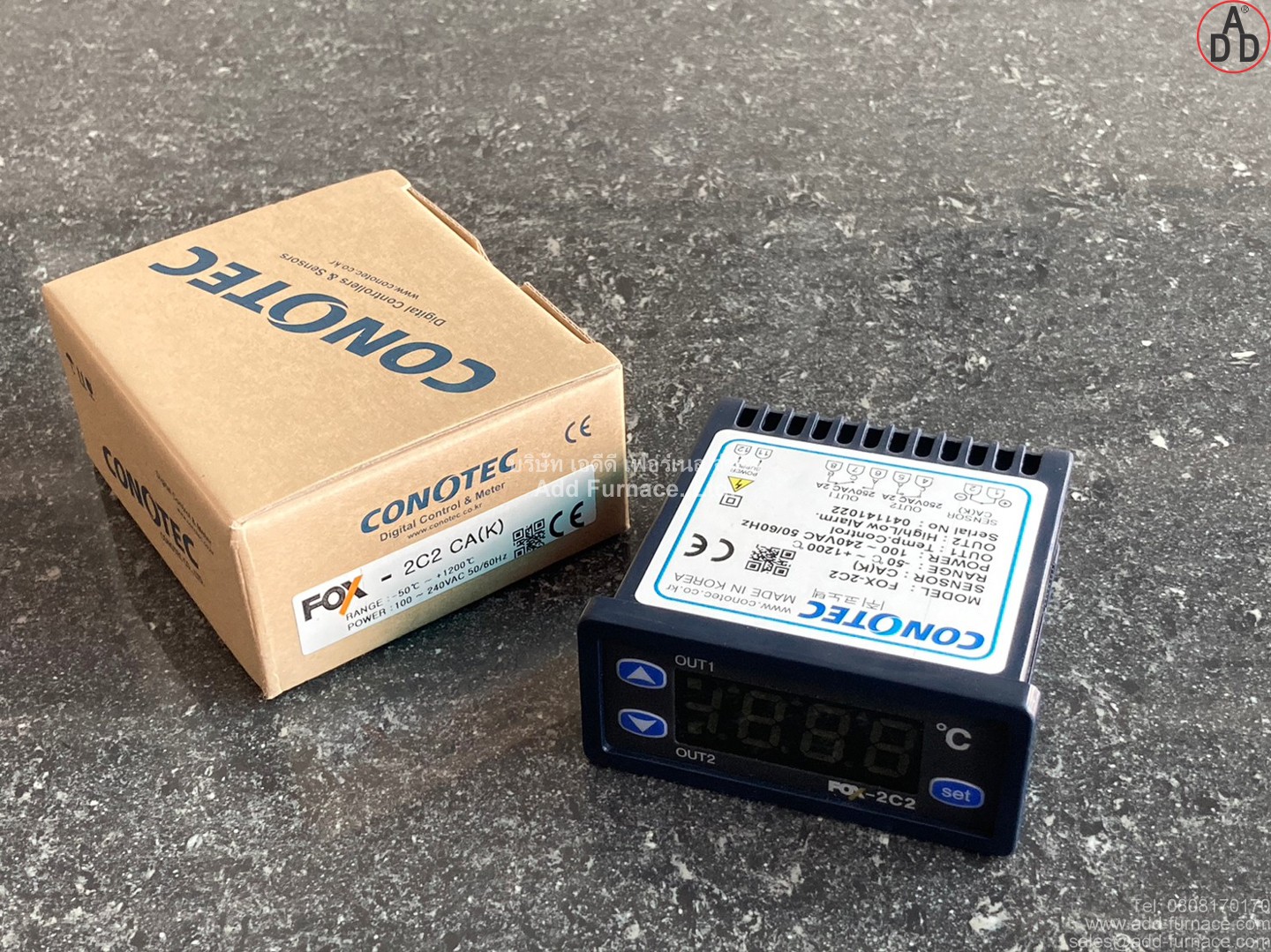 Digital Temperature Controller Model FOX-2C2 - บริษัท เอดีดี เฟอร์เนส จำกัด