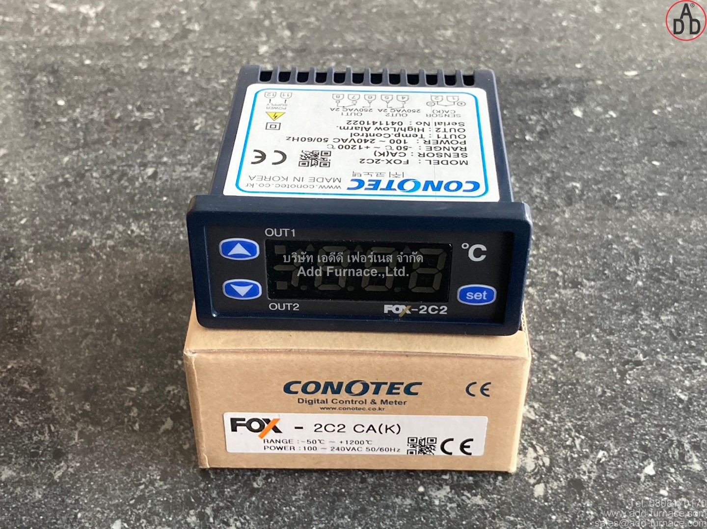 Digital Temperature Controller Model FOX-2C2 - บริษัท เอดีดี เฟอร์เนส จำกัด
