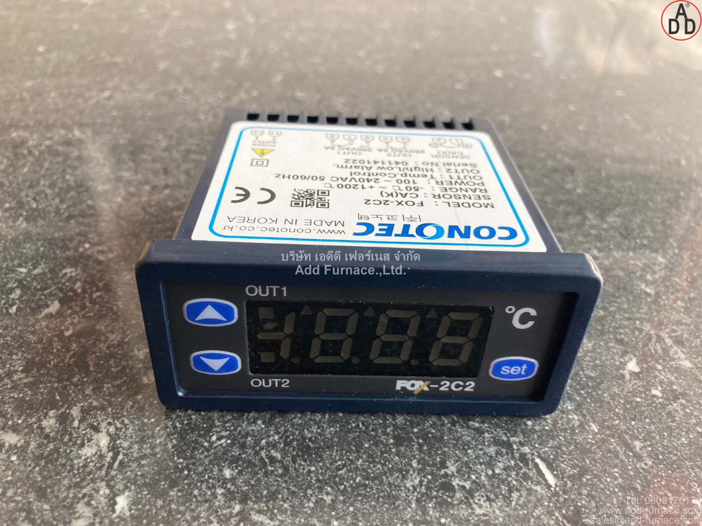 Digital Temperature Controller Model FOX-2C2 - บริษัท เอดีดี เฟอร์เนส จำกัด