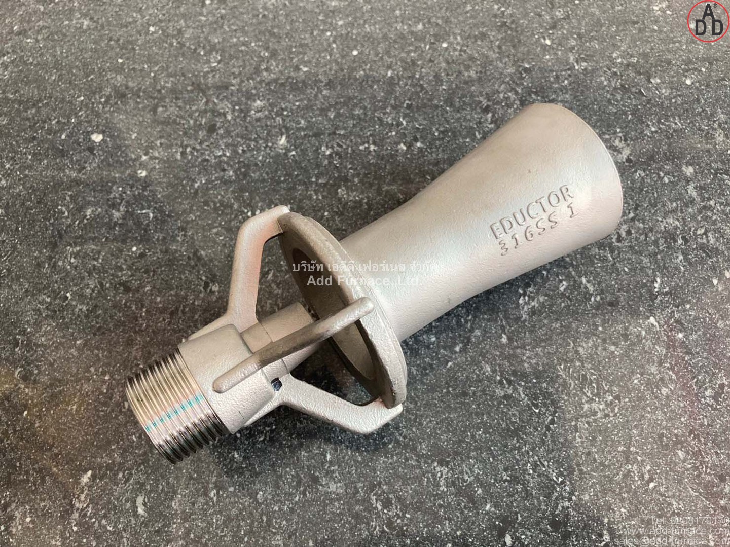 Eductor Mixing Nozzle 316SS 1" - บริษัท เอดีดี เฟอร์เนส จำกัด