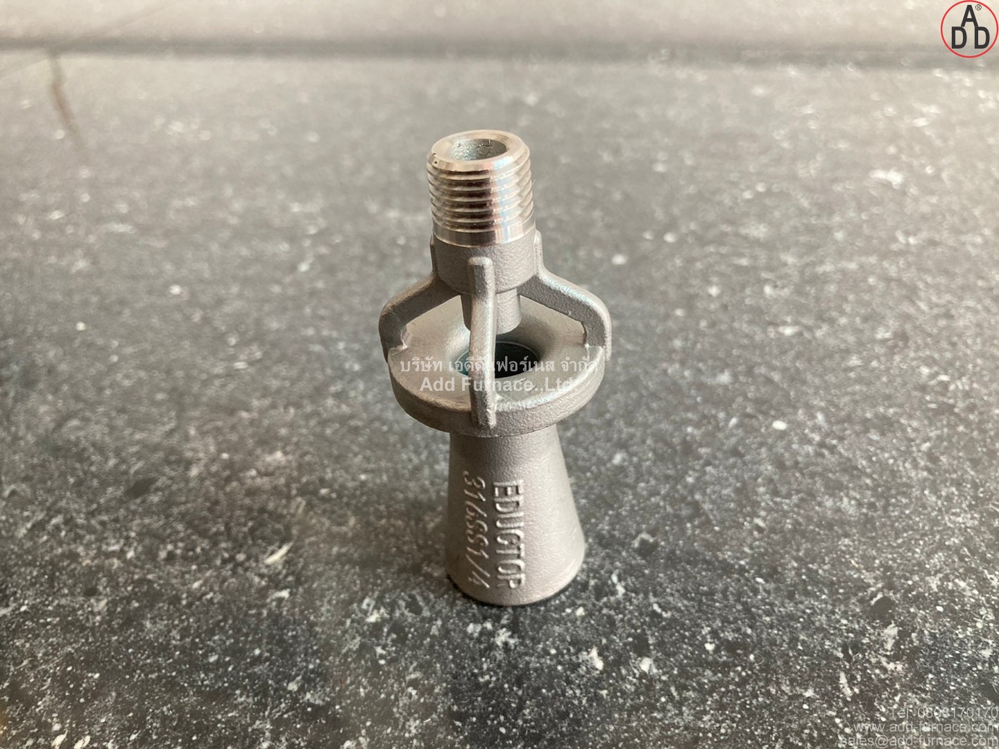 Eductor Mixing Nozzle 316SS 1/4" - บริษัท เอดีดี เฟอร์เนส จำกัด