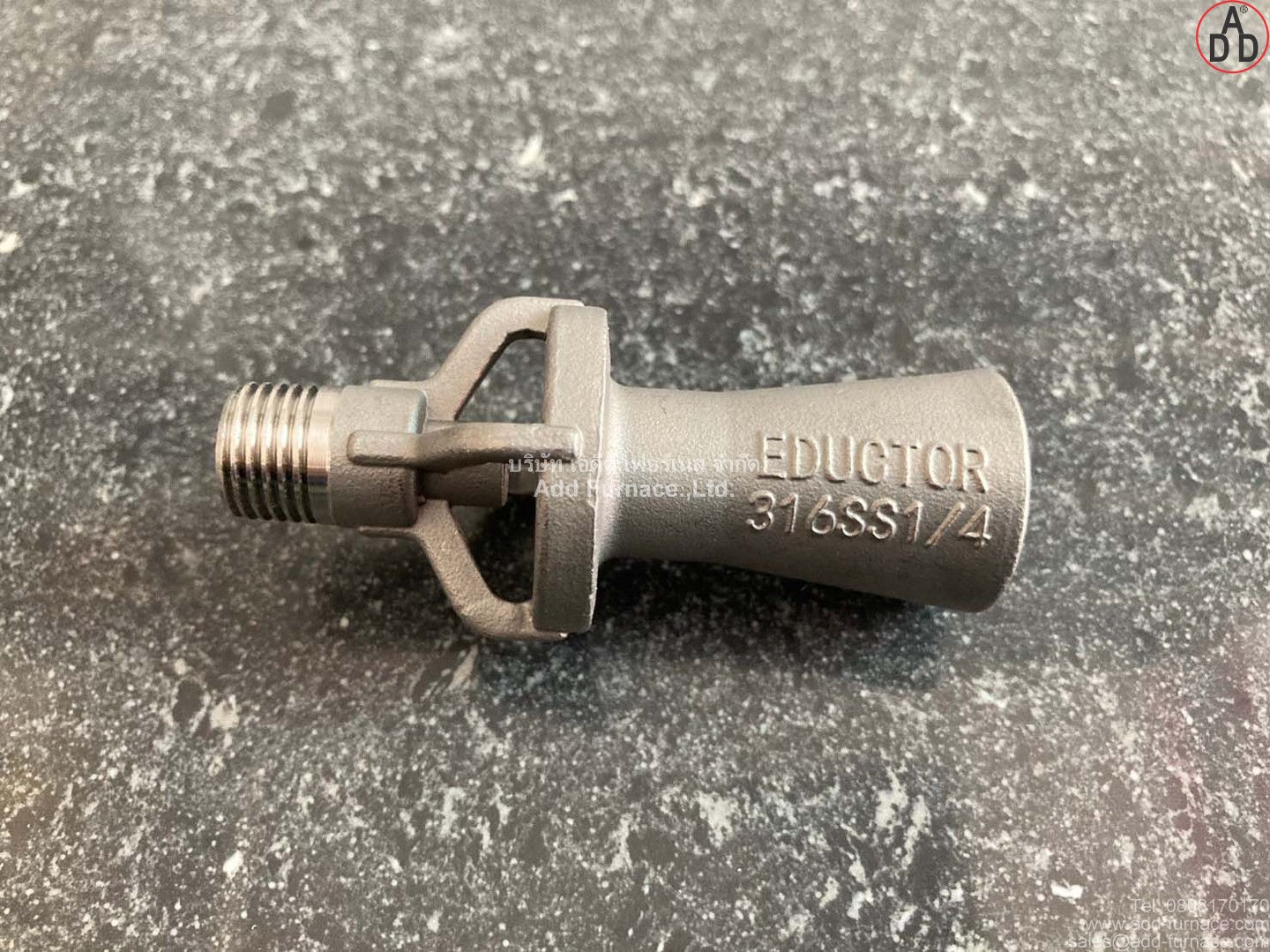Eductor Mixing Nozzle 316SS 1/4" - บริษัท เอดีดี เฟอร์เนส จำกัด