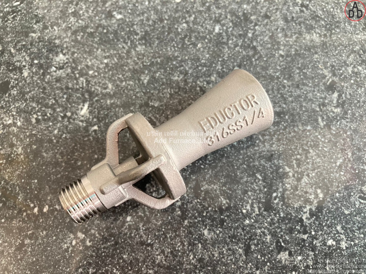 Eductor Mixing Nozzle 316SS 1/4" - บริษัท เอดีดี เฟอร์เนส จำกัด