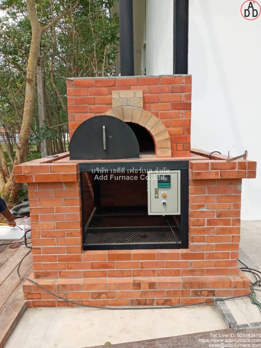 A Type Red White Pizza Furnace - บริษัท เอดีดี เฟอร์เนส จำกัด