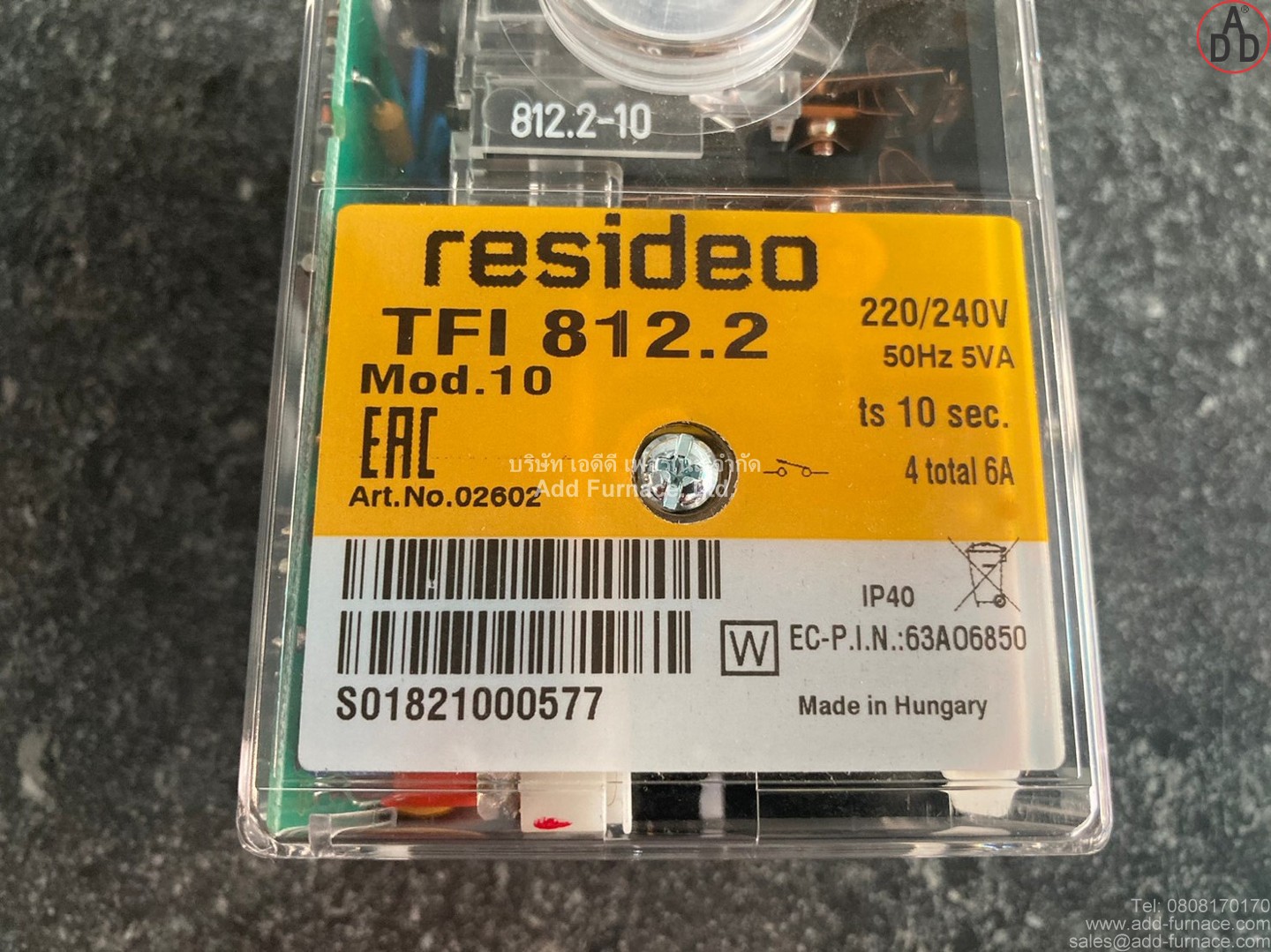 resideo TFI 812.2 Mod.10 - บริษัท เอดีดี เฟอร์เนส จำกัด