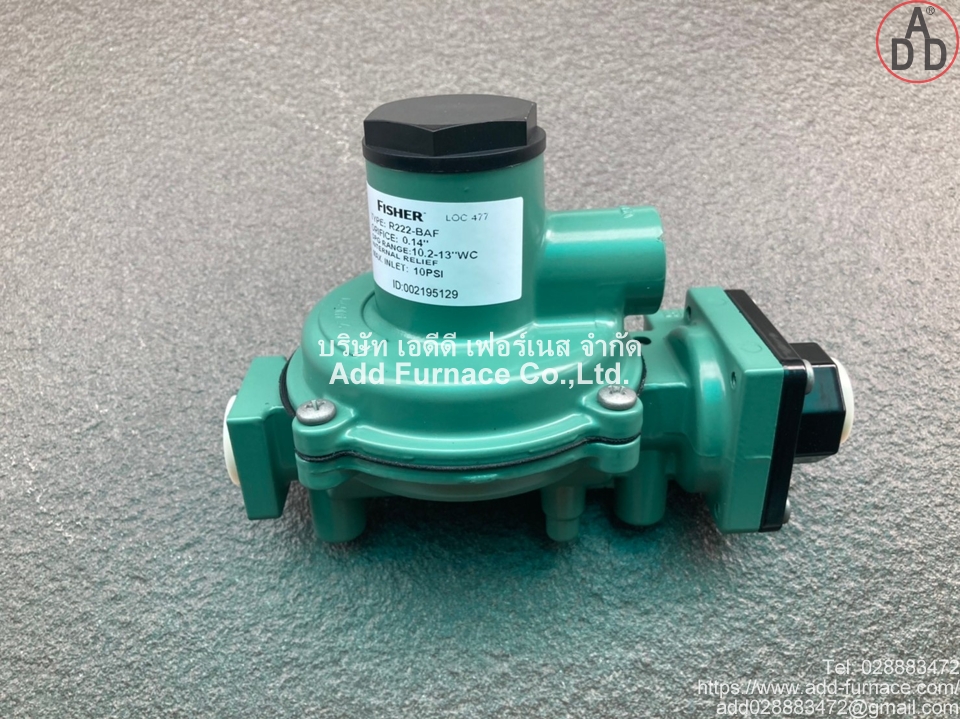 FISHER R222-BAF - บริษัท เอดีดี เฟอร์เนส จำกัด.