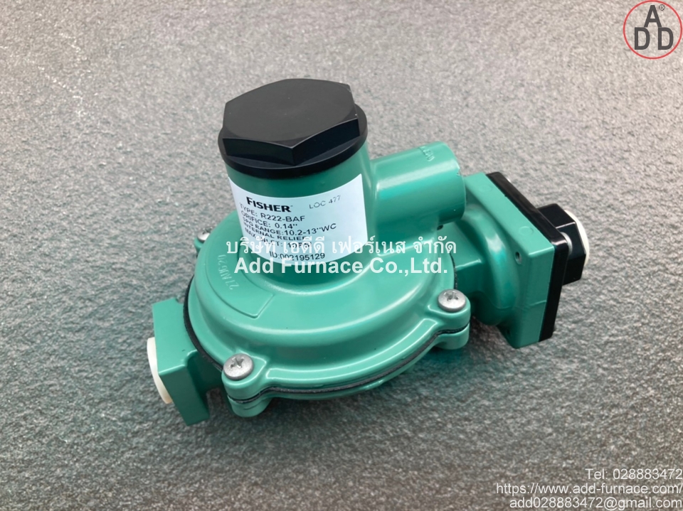 FISHER R222-BAF - บริษัท เอดีดี เฟอร์เนส จำกัด.