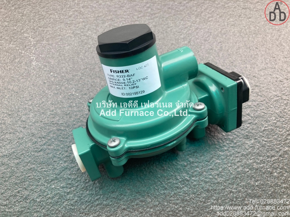 FISHER R222-BAF - บริษัท เอดีดี เฟอร์เนส จำกัด.