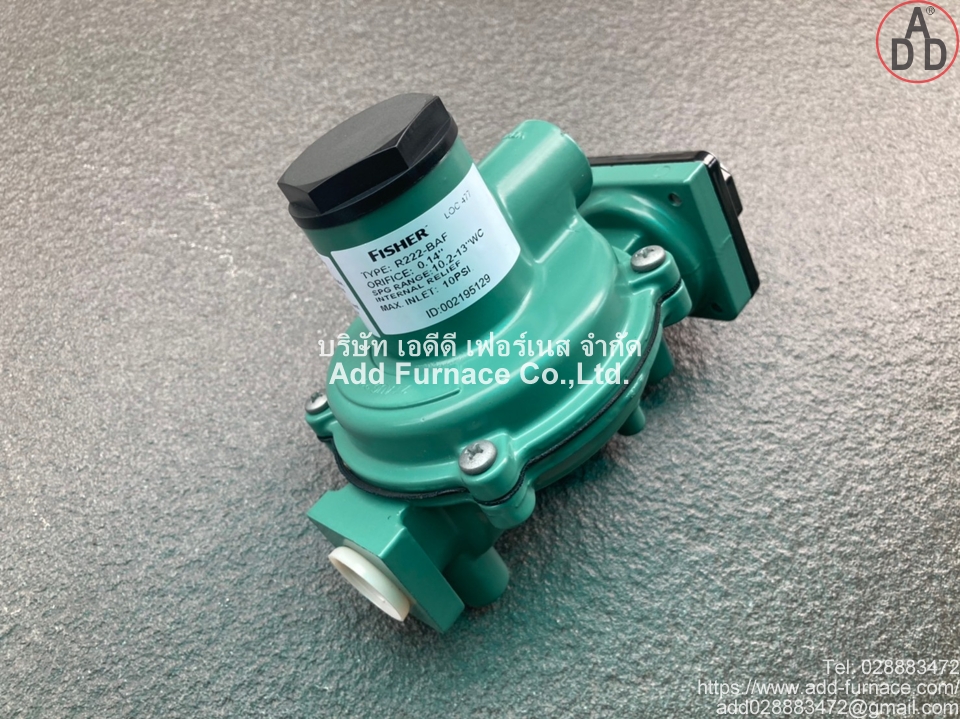 FISHER R222-BAF - บริษัท เอดีดี เฟอร์เนส จำกัด.