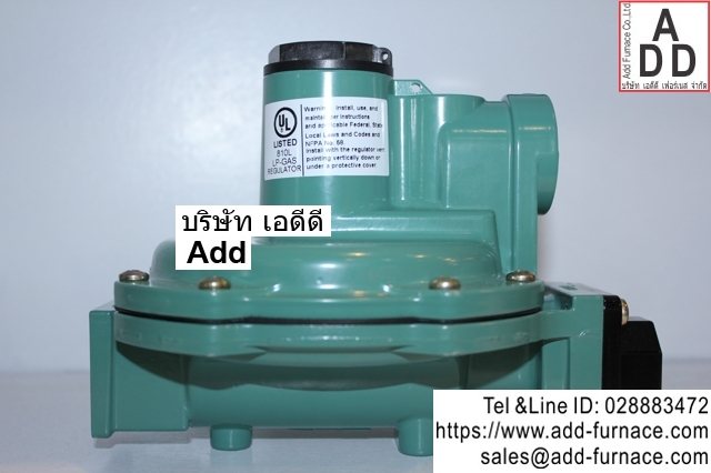 Fisher R622-BCF, Low pressure gas regulator - บริษัท เอดีดี เฟอร์เนส จำกัด