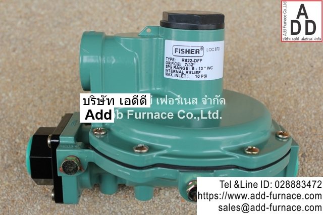 fisher r622-dff | low pressure gas regulator