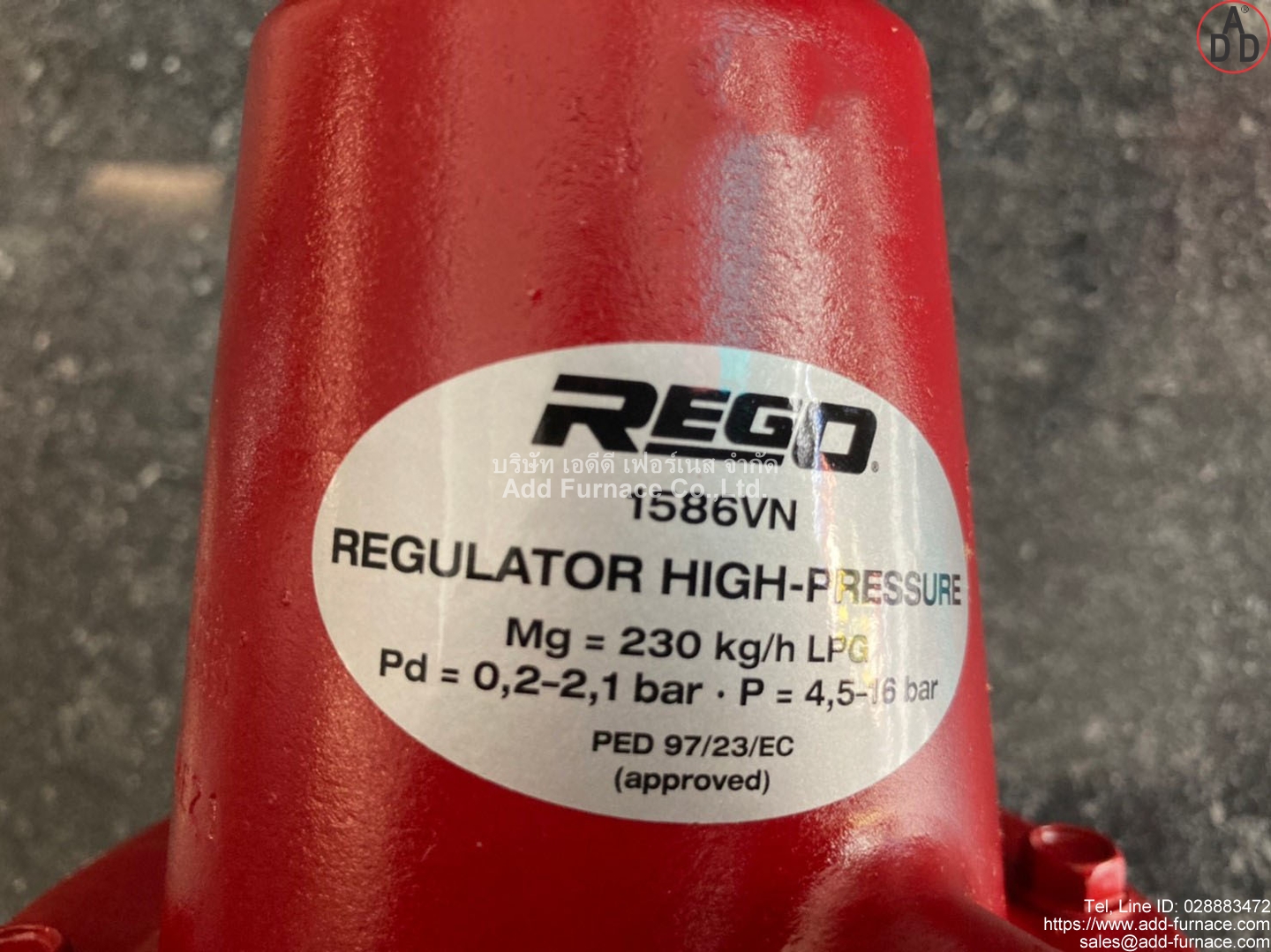 Rego 1586VN Regulator High Pressure - Thailand agent
