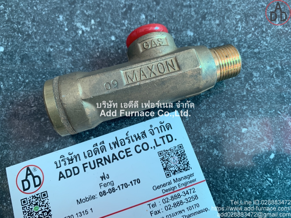 MAXON PILOT VALVE 3/8" - บริษัท เอดีดี เฟอร์เนส จำกัด