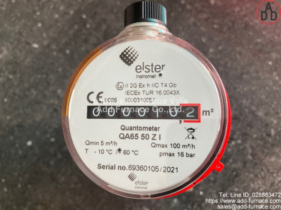 Elster Quantometer QA65 50 ZI - บริษัท เอดีดี เฟอร์เนส จำกัด