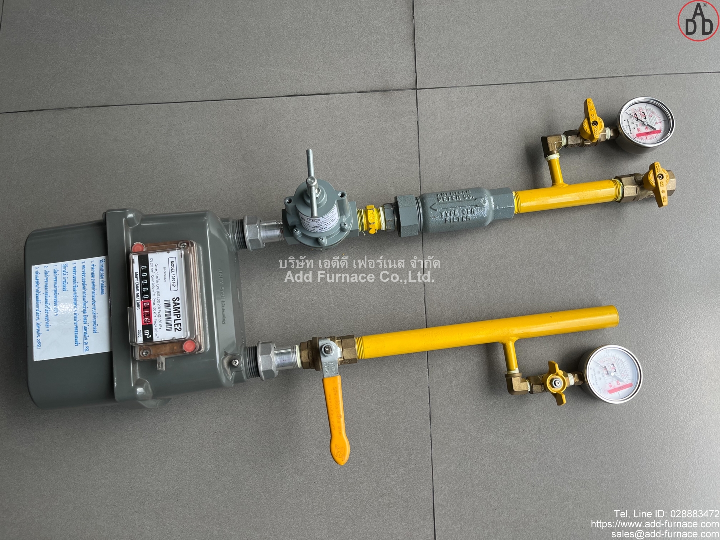 Gas Meter 750HP , 1010HP Standard Station Install - บริษัท เอดีดี เฟอร์ ...