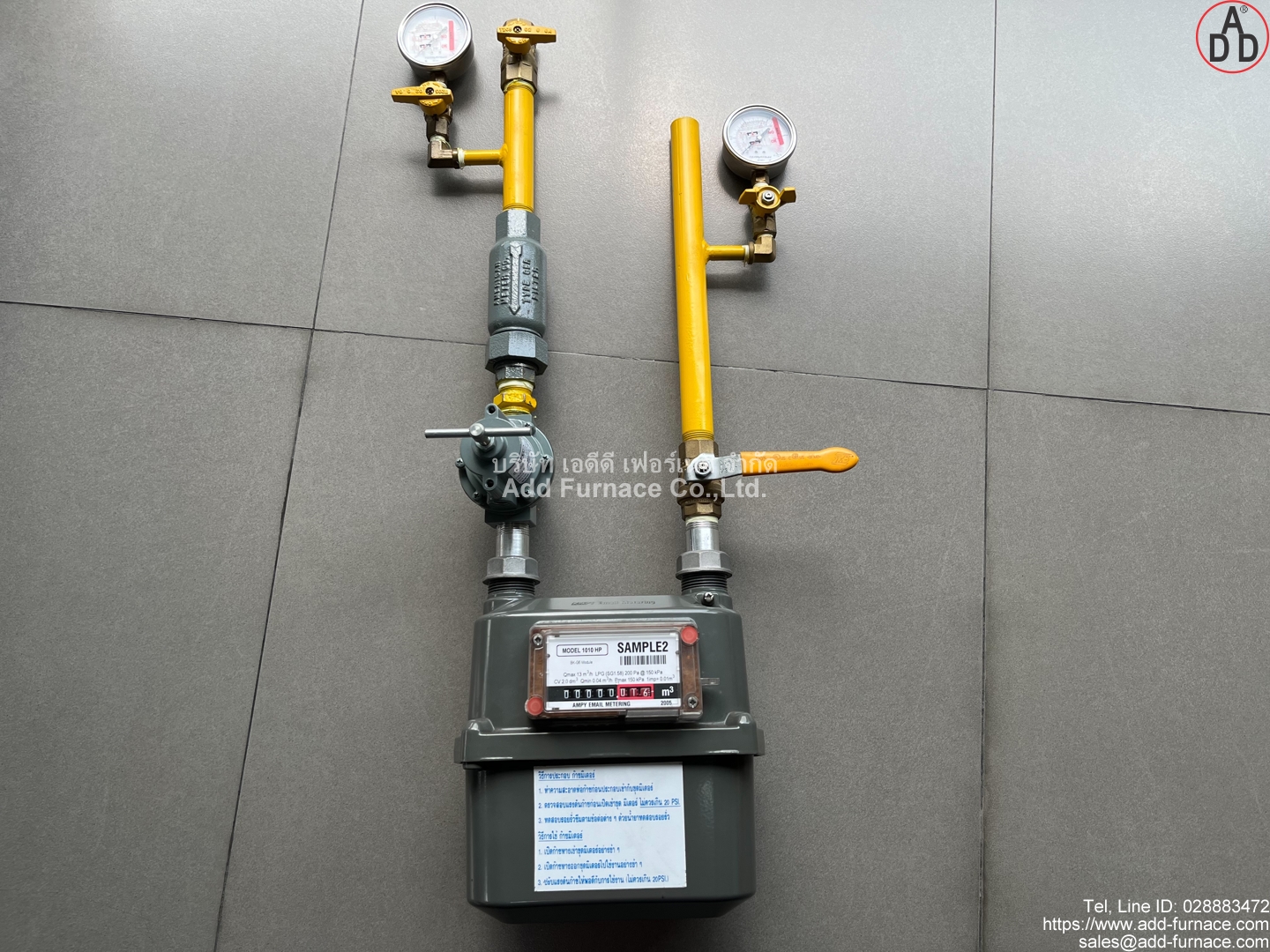 Gas Meter 750HP , 1010HP Standard Station Install - บริษัท เอดีดี เฟอร์ ...