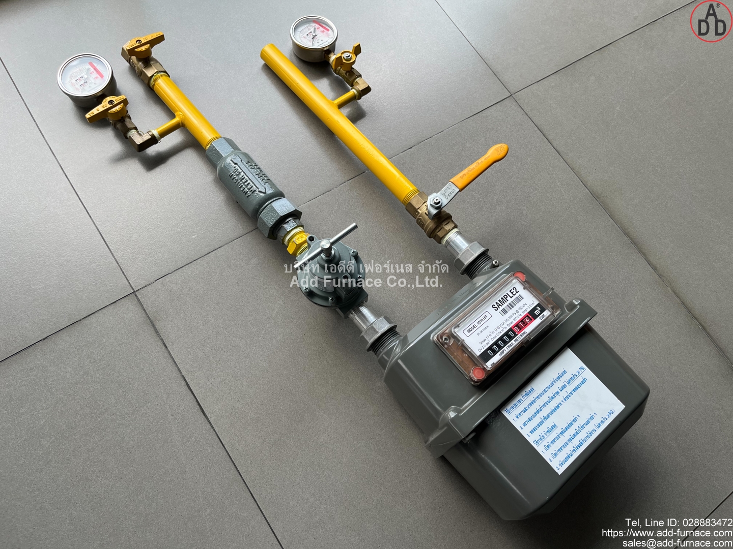 Gas Meter 750HP , 1010HP Standard Station Install - บริษัท เอดีดี เฟอร์ ...