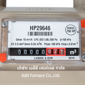 แก๊สมิเตอร์สำหรับใช้ในห้างMODEL 750 HPยี่ห้อLANDIS & GYR