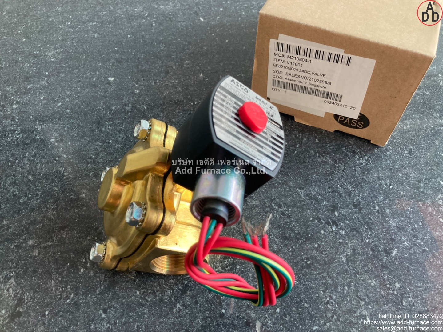 Asco Red Hat Rebuild Kit No.302379 24V,Explosion Proof - บริษัท เอดีดี ...